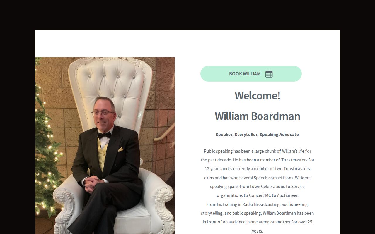 William Boardman Speaker/Storyteller